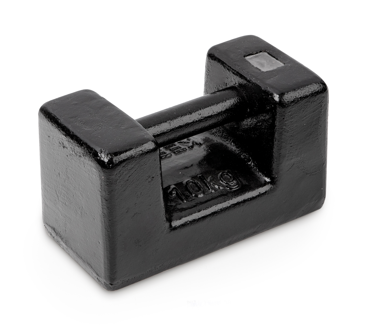 Preskusna utež KERN & Sohn 366-87, OIML razred M3, nazivna vrednost 10 kg, blok, barvano lito železo